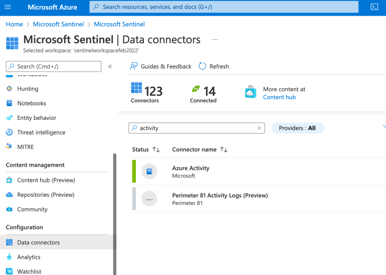 Sorting out the Azure Activity Connector in Microsoft Sentinel – My ...