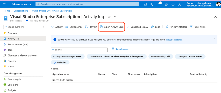 Sorting out the Azure Activity Connector in Microsoft Sentinel – My ...