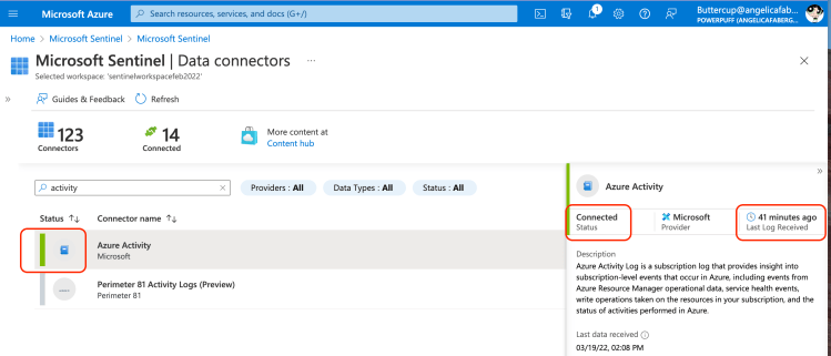 Sorting out the Azure Activity Connector in Microsoft Sentinel – My ...