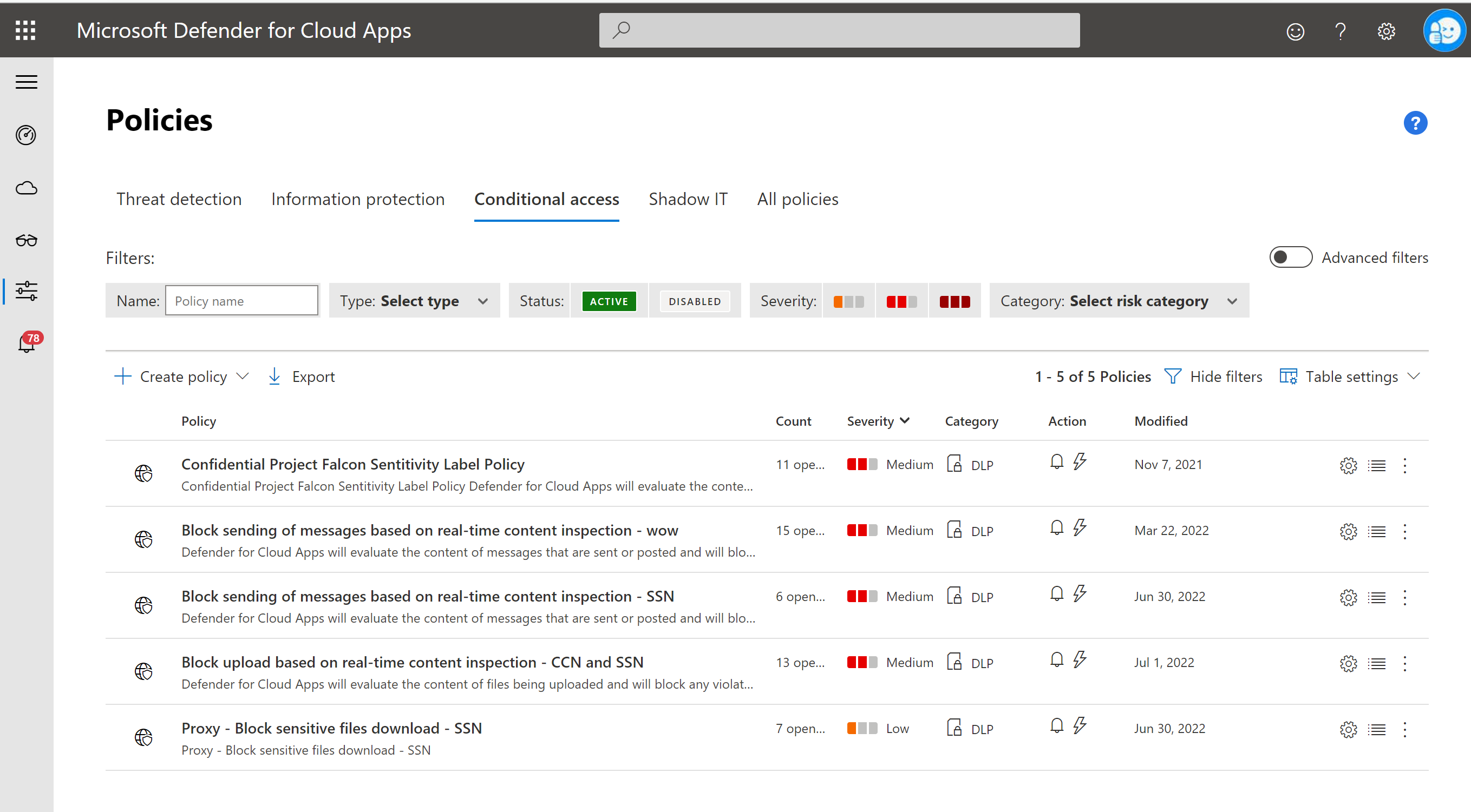 A few of my favorite MDCA features – My Faber Security