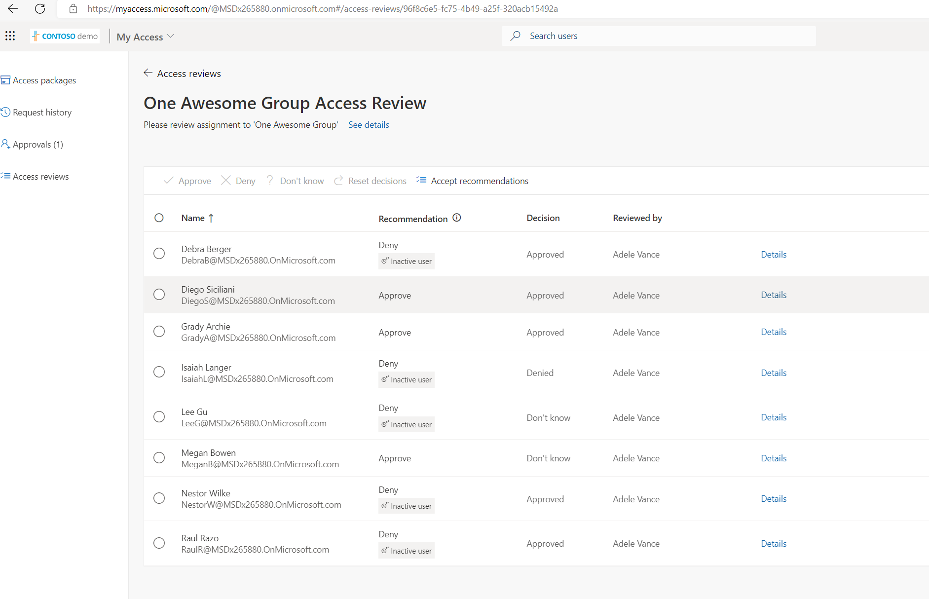 Review any “Don’t know” reviewees prior to the end of an access review ...
