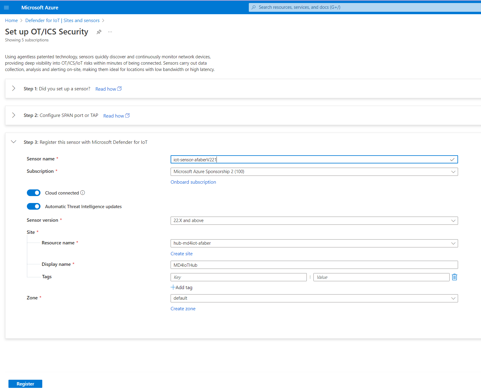 Defender for IoT: OT sensor POC – My Faber Security