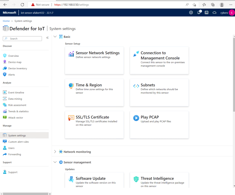 Defender for IoT: OT sensor POC – My Faber Security